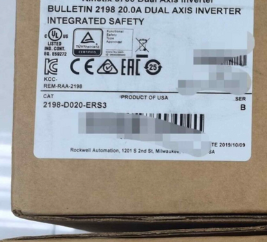 2198-D020-Ers3 1Pc Allen-Bradley New - SPW Industrial