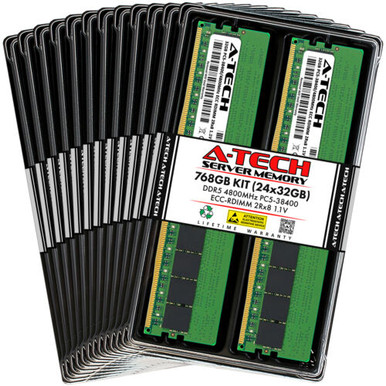768Gb 24X32Gb Pc5-4800 Rdimm Hp Proliant Dl365 G11 Dl380A G11 Memory ...