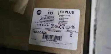 New 193-Ec5Gg E3 Plus Overload Relay ( By Fedex Or Dhl) - SPW Industrial