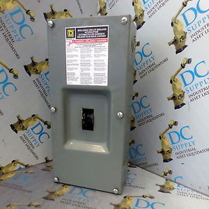 Square D Fa100S Circuit Breaker Enclosure W/ Square D Fal34050 50 Amp ...
