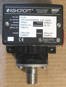 Ashcroft - Snap Action Pressure Switch - #B424B - 3000 Psi - Buna/St.St ...
