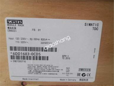 6Dd1683-0Cd5 Siemens Simadyn D Power New - SPW Industrial