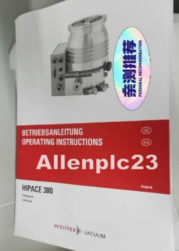 Pfeiffer Hipace 300 Molecular Pump Hipace300 Fast Expedited Shipment ...