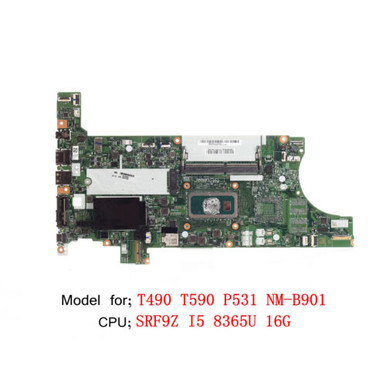 01Yt399 For Lenovo Thinkpad T490 T590 Motherboard Nm-B901 I5-8365U 16Gb ...