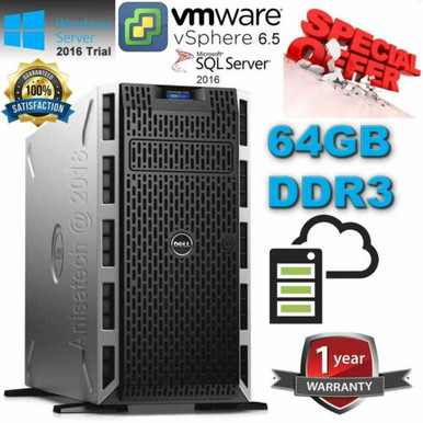 Dell Poweredge T320 Xeon E5-2450V2 2.50Ghz 8-Core 64Gb Ram 1X 2.5" Ssd Caddy - SPW Industrial