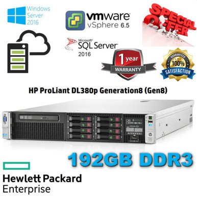 Hp Proliant Dl380P Gen8 2X E5-2670 3.30Ghz Turbo 192Gb Ram P420I/1Gb ...