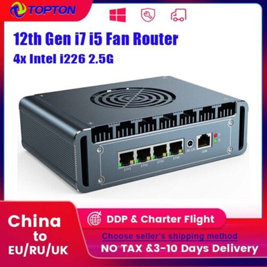 12Th Gen Core I7 I5 I3 Pentium 8505 Mini Pc Soft Router 4X Intel I226 2 ...