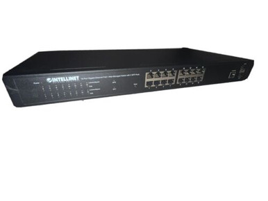 Intellinet 561341 16-Port Gigabit Ethernet Poe+ Web-Managed Switch W/2 ...