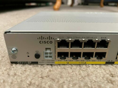 Cisco Systems Isr C1111-8P Router Integrated Services Router - SPW ...