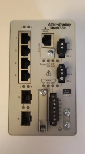 Allen Bradley Stratix 5700 1783-Bms06Sa Ethernet Managed Switch - SPW ...