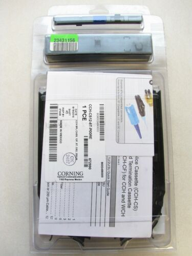 Corning Cch-Cs12-6T-P00Re Pigtail Splice Cassette 12F, St Duplex Sm ...