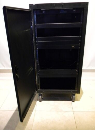 Middle Atlantic Ptrk-21 21 Space Rack Cabinet W Power, Shelf, Casters ...
