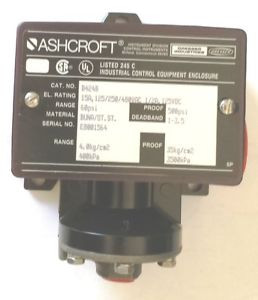 Ashcroft B424B-4Kg 120-480V 4Kg 1N.O. 1N.C. Pressure Switch - SPW ...