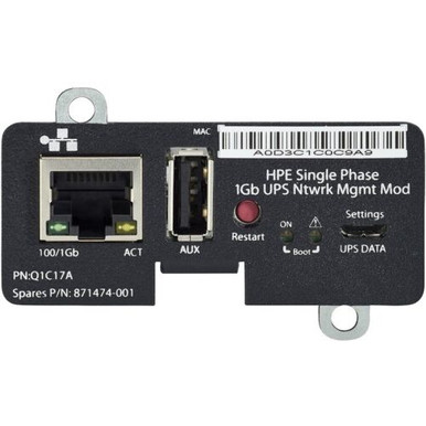 Hpe Single Phase 1Gb Ups Network Management Module For T750/T1000/T1500 ...