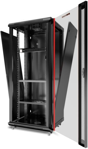 27U Server Rack Cabinet 2 Shelves W/Casters (24"W X24"D X51"H) - SPW ...