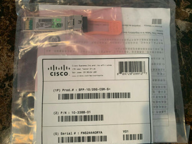 Cisco Genuine Sfp-10/25G-Csr-S New Sealed With Hologram - SPW Industrial