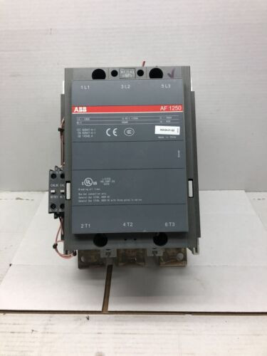 Abb Af1250 Contactor 1260A 100V W/ (2) Cal18-11 Auxiliary Contacts ...