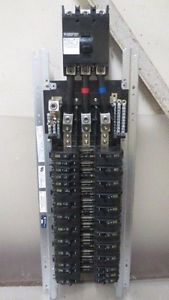 Square D 42 Circuit Interior Panel W/ 225 Amp Main & Breakers Model ...