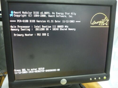 Advantech Pca-6180 Rev.B1 Industrial Pc Board Bios V1.31 256Mb P3 ...