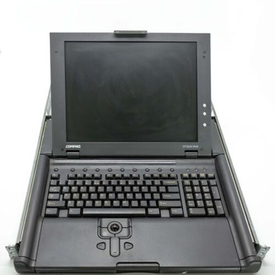 Hp Compaq Tft5600 15" Rkm Rack Console Kvm Rackmount Keyboard With Ps2 ...