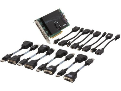 Matrox M9188 M9188-E2048F 2Gb Pci Express X16 Graphics Card With Cables ...