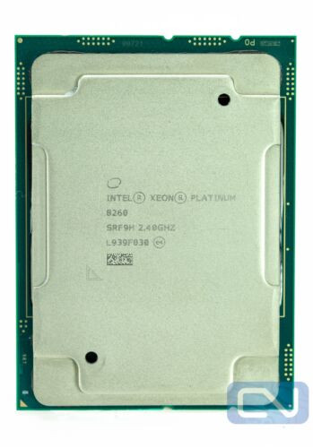 Intel Xeon Platinum 8260 Srf9H 2.4Ghz 35.75 Mb 24 Core Lga 3647 B Grade ...