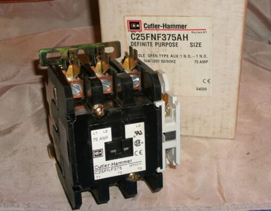 Shop Cutler Hammer C25Fnf375Ah Definite Purpose Contactor 75A 110 ...