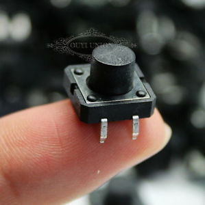 12x12x8.5mm Through-Hole Tactile Push Button Switch Momentary DIP Tact ...