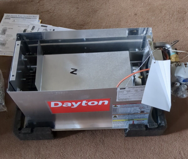 Shop Dayton # 5Vd61 Commercial Gas Flat Panel Infrared Heater backed by ...