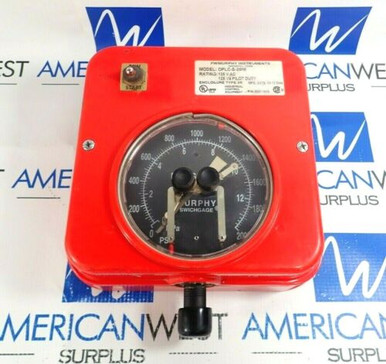 Shop Murphy Oplc-S-2000 Explosion Proof Pressure Swichgage 2000 Psi ...