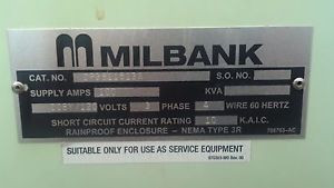 Milbank 100 Amp Freestanding Meter Pedestal 3 Phase - SPW Industrial