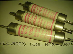 Pack of 3 Shawmut Tri-onic TRS70R Fuse, 70 Amp - SPW Industrial