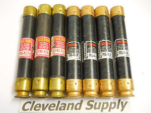BUSSMANN FRS-R-20 FUSETRON FUSES 20A 600V SET OF 7 NO BOX - SPW Industrial