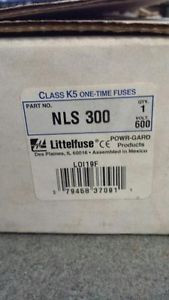 New Littelfuse NLS 300 Class K5 One-Time Fuse 600V - SPW Industrial