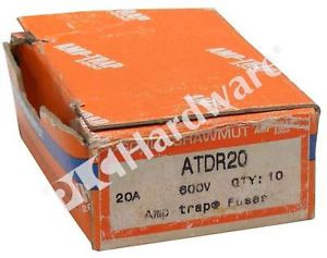10 in Box Gould Shawmut ATDR20 Fuse 20A 600/300V AC/DC - SPW Industrial