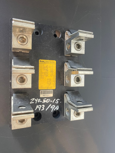 COOPER BUSSMANN J60200-3CR FUSE BLOCK, CLASS J, 200A, 600V - SPW Industrial