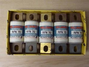 RELIANCE FUSE RFN70 Rectifier Fuses 250 Volts - Box of 5 RFN 70 - SPW ...
