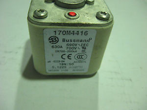 BUSSMANN SQUARE BODY FLUSH END CONTACT HIGH SPEED FUSE CAT# 170M4416 ...
