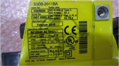 Shop One Used Sick S30B-2011Ba Safety Laser Scanner backed by a 1-year ...