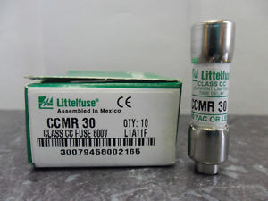 New Littelfuse CCMR 30 Amp Fuses Bussmann LP-CC-30 Class CC 600 Volts ...