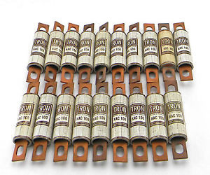 Bussmann Kac-100 Tron Rectifier Fuses 100 Amp Lot Of 10 - SPW Industrial
