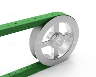 Shop Adjustable V-Belt, Perforated A/4L 1/2"" Width 100 Ft +1 Box ...