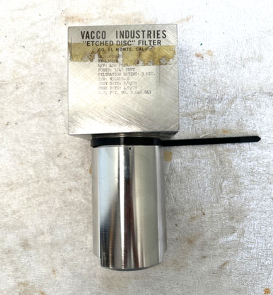 Shop Vacco Industries Etched Disc Filter N1D10020-01; 3/4" Ports; 400 ...