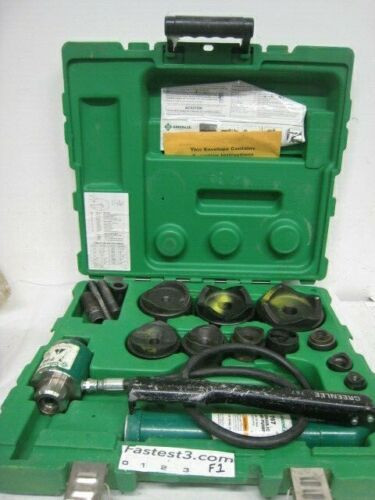 Shop Greenlee Hydraulic Slugbuster Knockout 767 Pump 746 Ram W/ Dies ...