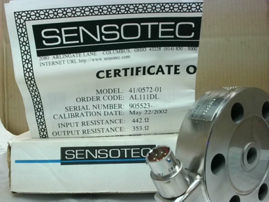 Shop Sensotec 41/0572-01 Load Cell Range 2000 Lbs 10Vdc - New In Box ...