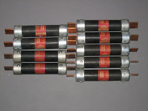 LARGE Pack of 9 FUSETRON FRS100 DUAL ELEMENT 100A 600V FUSES - SPW ...
