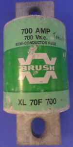 Brush Xl 70F 700 M 700Amp 700V Semi-Conductor Fuse - SPW Industrial