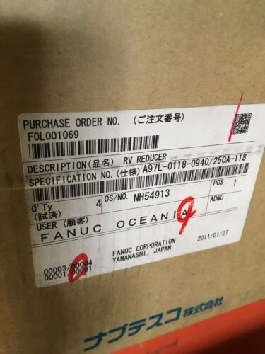 Shop Fanuc Rv Reducer A97L-0118-0940/250A-118 backed by a 1-year ...