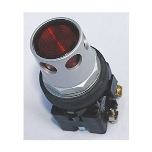 Illum Red Pb W/ Guard, 120V Fv, Led - SPW Industrial