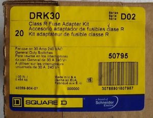 20 New Square D Drk30 Class R Fuse Adaptor Kit - SPW Industrial